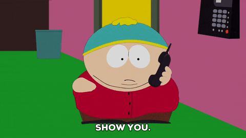 Speaking Eric Cartman GIF by South Park - Find & Share on GIPHY