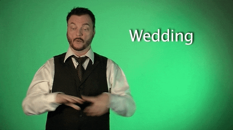 Sign Language Wedding GIF by Sign with Robert - Find & Share on GIPHY