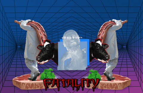 Digital Collage Cow GIF by chavesfelipe - Find & Share on GIPHY