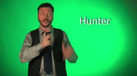 Sign Language Hunter GIF by Sign with Robert - Find & Share on GIPHY