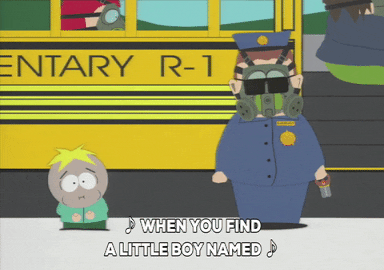 Butters Stotch Officer Barbrady GIF by South Park - Find & Share on GIPHY