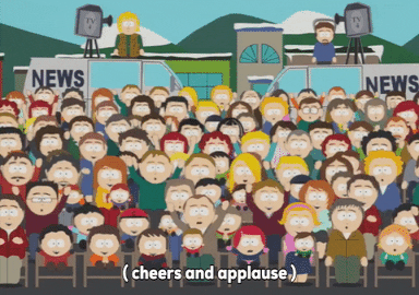 Excited Cheering GIF by South Park - Find & Share on GIPHY