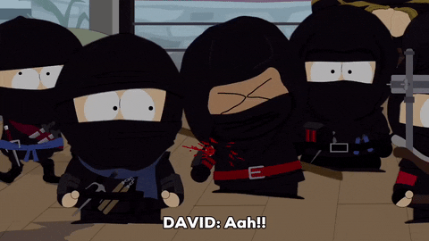 David Ninja GIF by South Park - Find & Share on GIPHY