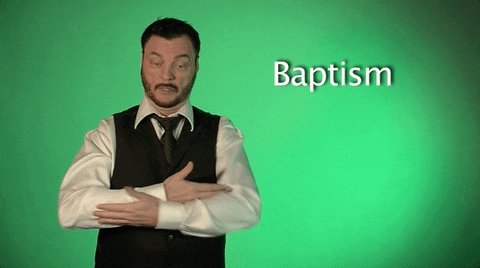 Sign Language Baptism GIF by Sign with Robert - Find & Share on GIPHY
