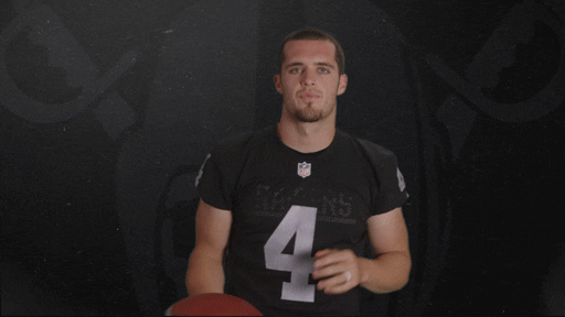 Derek Carr Football GIF by Oakland Raiders - Find & Share on GIPHY