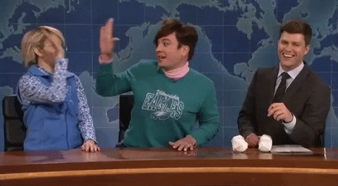 High Five Jimmy Fallon GIF by Saturday Night Live - Find & Share on GIPHY