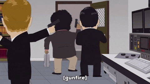 Shooting Gun Fight GIF by South Park - Find & Share on GIPHY