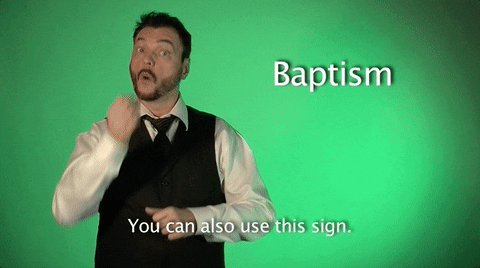 Sign Language Baptism GIF by Sign with Robert - Find & Share on GIPHY