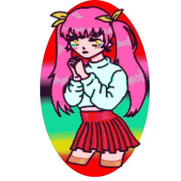 Girl Pixel Sticker by Q-ri for iOS & Android | GIPHY