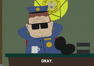 Cop Officer Barbrady GIF by South Park - Find & Share on GIPHY