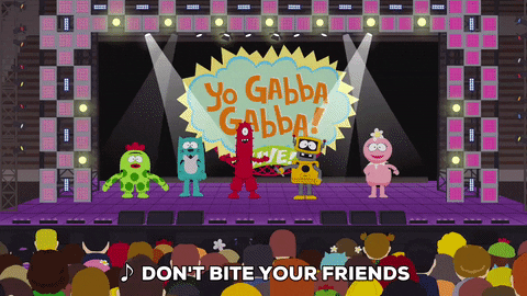 Yo Gabba Gabba Performance GIF by South Park - Find & Share on GIPHY
