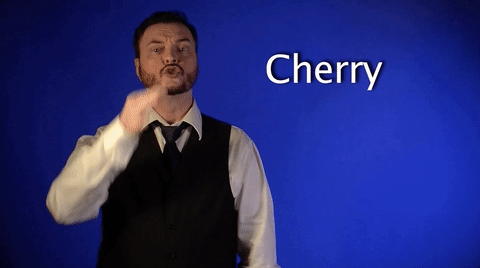 Sign Language Cherry GIF by Sign with Robert - Find & Share on GIPHY