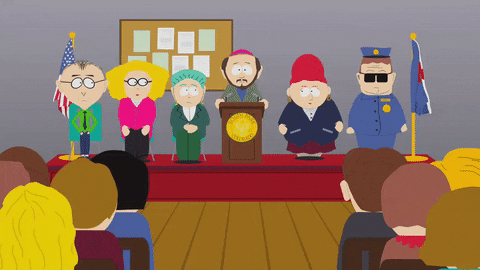 Officer Barbrady Speaking GIF by South Park - Find & Share on GIPHY