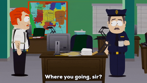 Working Police Station GIF by South Park - Find & Share on GIPHY