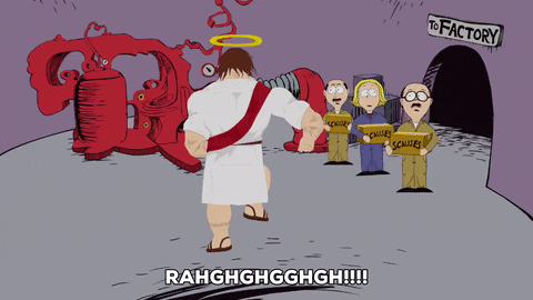 Fight Jesus GIF by South Park - Find & Share on GIPHY