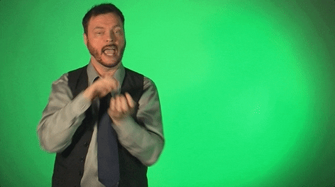 Sign Language Hyena GIF by Sign with Robert - Find & Share on GIPHY