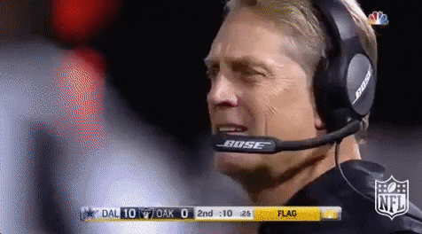 Confused Jack Del Rio GIF by NFL - Find & Share on GIPHY