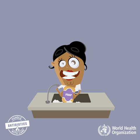 Antibiotic Resistance Hygiene GIF by World Health Organization - Find ...