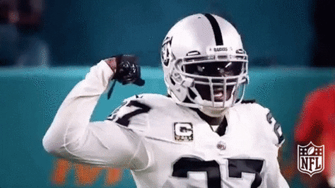 Flexing Oakland Raiders GIF by NFL - Find & Share on GIPHY