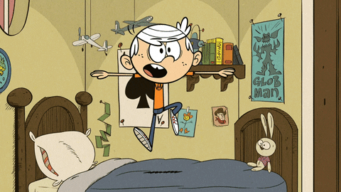 Jumping The Loud House GIF by Nickelodeon - Find & Share on GIPHY