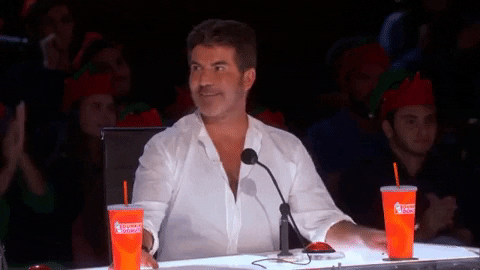 Simon Cowell Reluctant Clap GIF by America's Got Talent - Find & Share ...