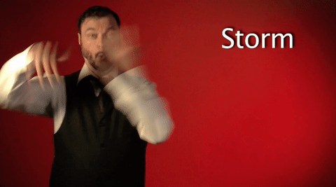 Sign Language Storm GIF by Sign with Robert - Find & Share on GIPHY