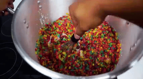 Diy Giant Fruity Pebbles Krispies GIF by Guava Juice - Find & Share on ...