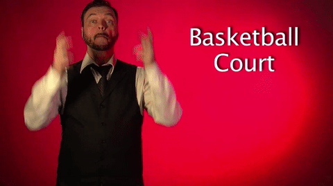 Sign Language Basketball Court GIF by Sign with Robert - Find & Share ...