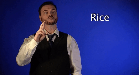 Sign Language Rice GIF by Sign with Robert - Find & Share on GIPHY