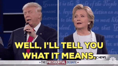 Presidential Debate GIF by Election 2016 - Find & Share on GIPHY