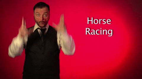 Horse Racing Asl GIF by Sign with Robert - Find & Share on GIPHY