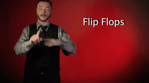 Sign Language Flip Flops GIF by Sign with Robert - Find & Share on GIPHY