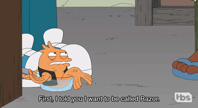 Klaus Razor GIF by American Dad - Find & Share on GIPHY