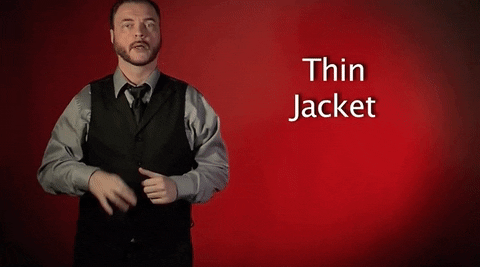 Sign Language Thin Jacket GIF by Sign with Robert - Find & Share on GIPHY