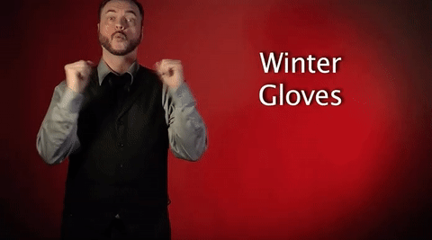 Sign Language Winter Gloves GIF by Sign with Robert - Find & Share on GIPHY