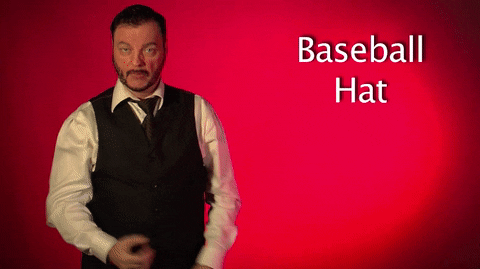 Sign Language Baseball Hat GIF by Sign with Robert - Find & Share on GIPHY