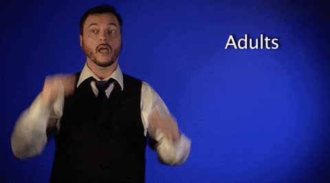 Sign Language Adults GIF by Sign with Robert - Find & Share on GIPHY