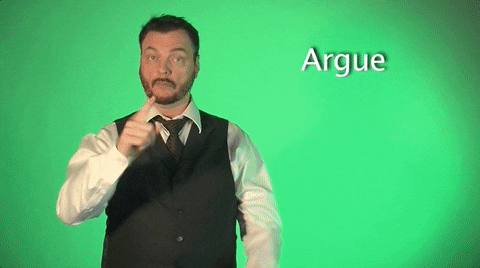 Argue Sign Language GIF by Sign with Robert - Find & Share on GIPHY