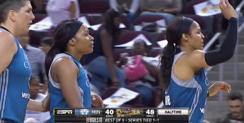 High Five Game 3 GIF by WNBA - Find & Share on GIPHY