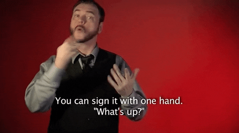 Whats Up Asl GIF by Sign with Robert - Find & Share on GIPHY