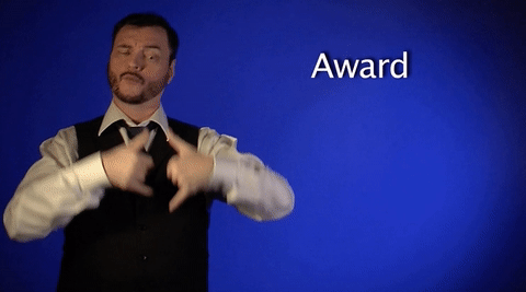 Sign Language Award GIF by Sign with Robert - Find & Share on GIPHY