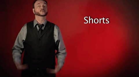 Sign Language Shorts GIF by Sign with Robert - Find & Share on GIPHY