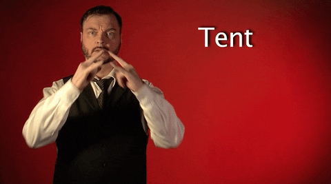 Asl Sign For Tent