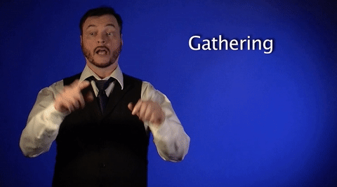 Gathering Sign Language GIF by Sign with Robert - Find & Share on GIPHY
