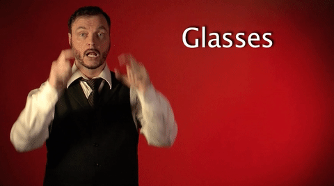 Sign Language Glasses GIF by Sign with Robert - Find & Share on GIPHY