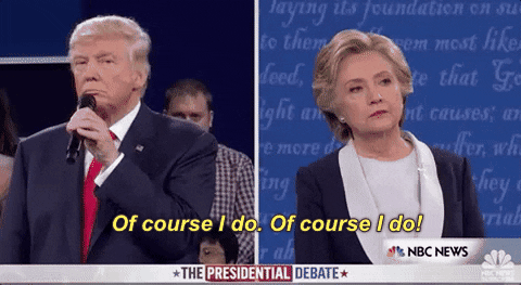 Presidential Debate Of Course I Do GIF by Election 2016 - Find & Share ...