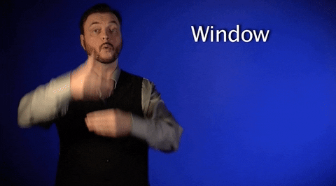 Sign Language Window GIF by Sign with Robert - Find & Share on GIPHY
