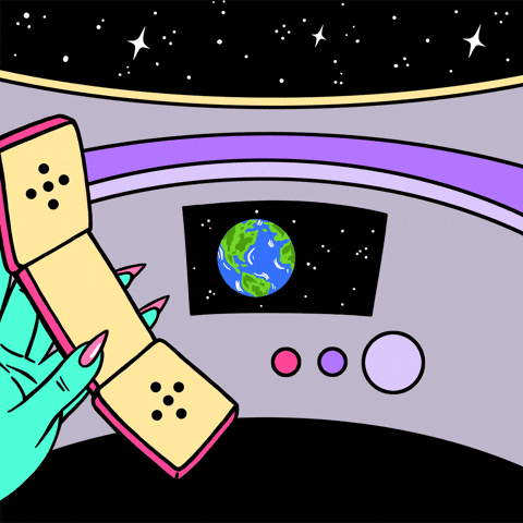 Outer Space Aliens GIF by Robin Eisenberg - Find & Share on GIPHY