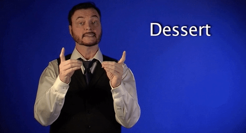 Sign Language Dessert GIF by Sign with Robert - Find & Share on GIPHY