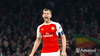 Yelling Per Mertesacker GIF by Arsenal - Find & Share on GIPHY